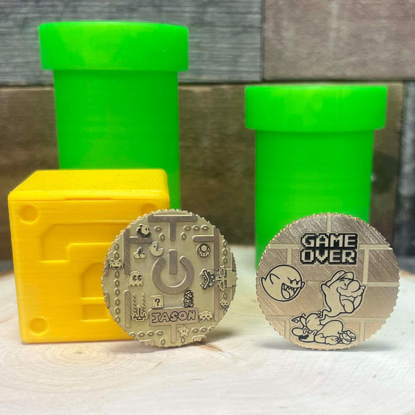 Personalized Retro Gamer Coin - Parker's Treasures